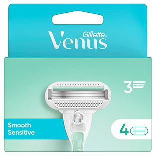 Gillette Venus Smooth Sensitive Scheermesjes (4st)