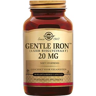 Solgar Gentle Iron (IJzer) 20 mg Capsules 90VCP kopen bij De Online Drogist