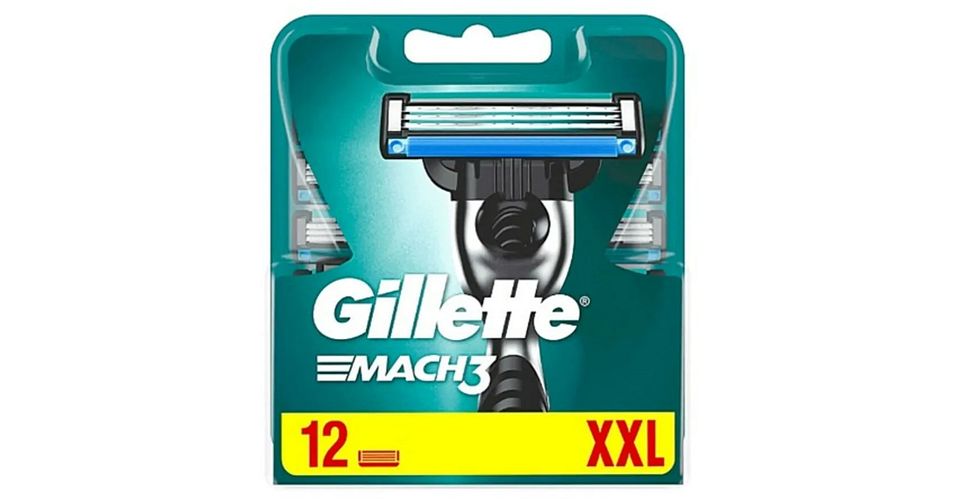 Gillette Mach3 Scheermesjes Voordeelverpakking (12 stuks)